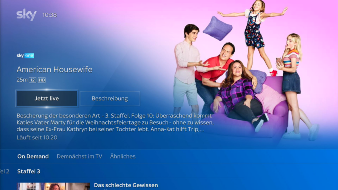 Sky Q IPTV Oberfläche – iptv.blog